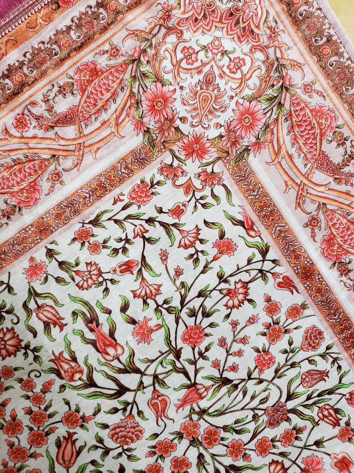 Pink Prayer Mat Luxury Prayer Rug Janamaz High Quality | Etsy