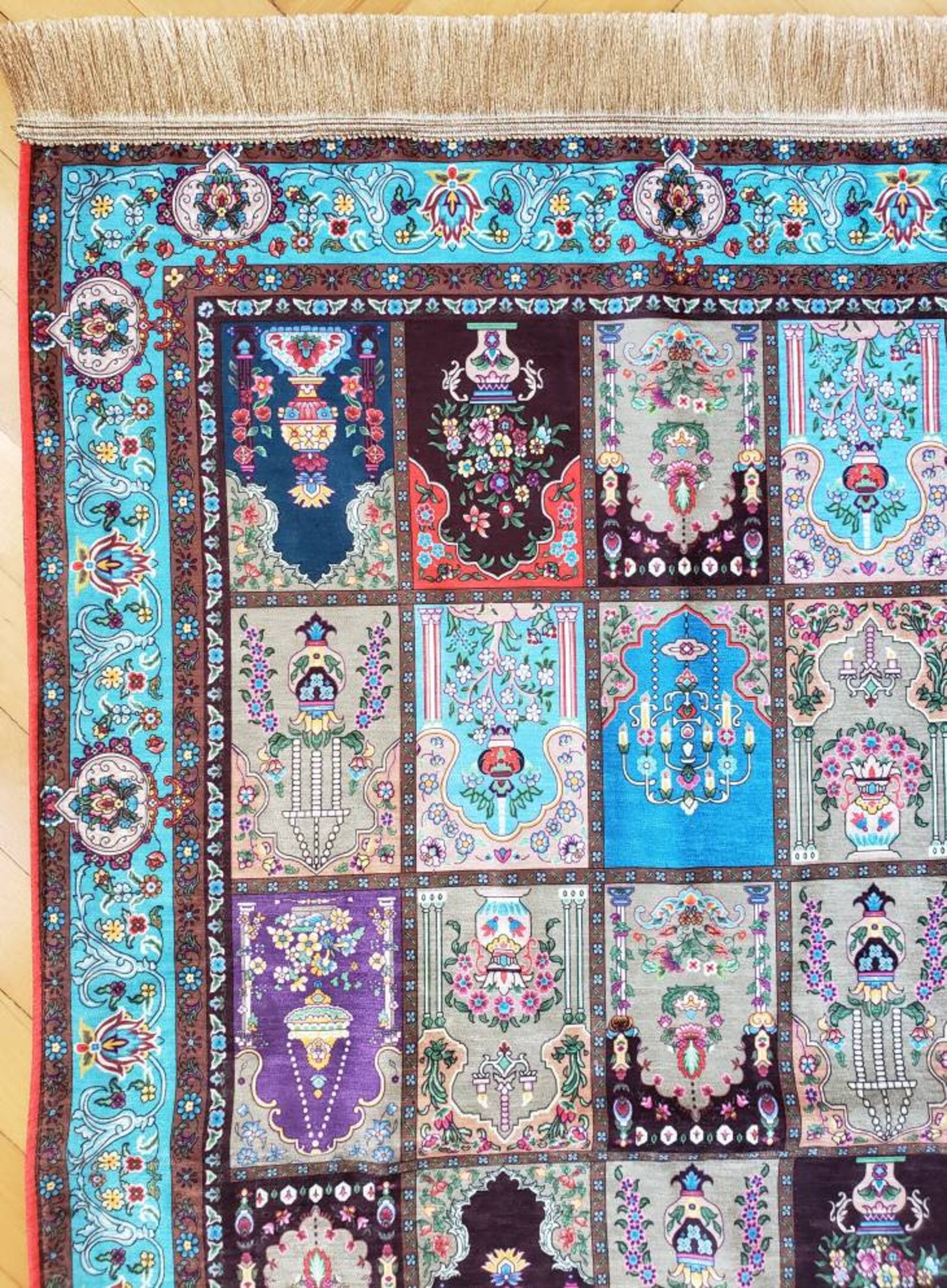 Silk Prayer Rug Luxury Prayer Mat Silk Design Meditation - Etsy