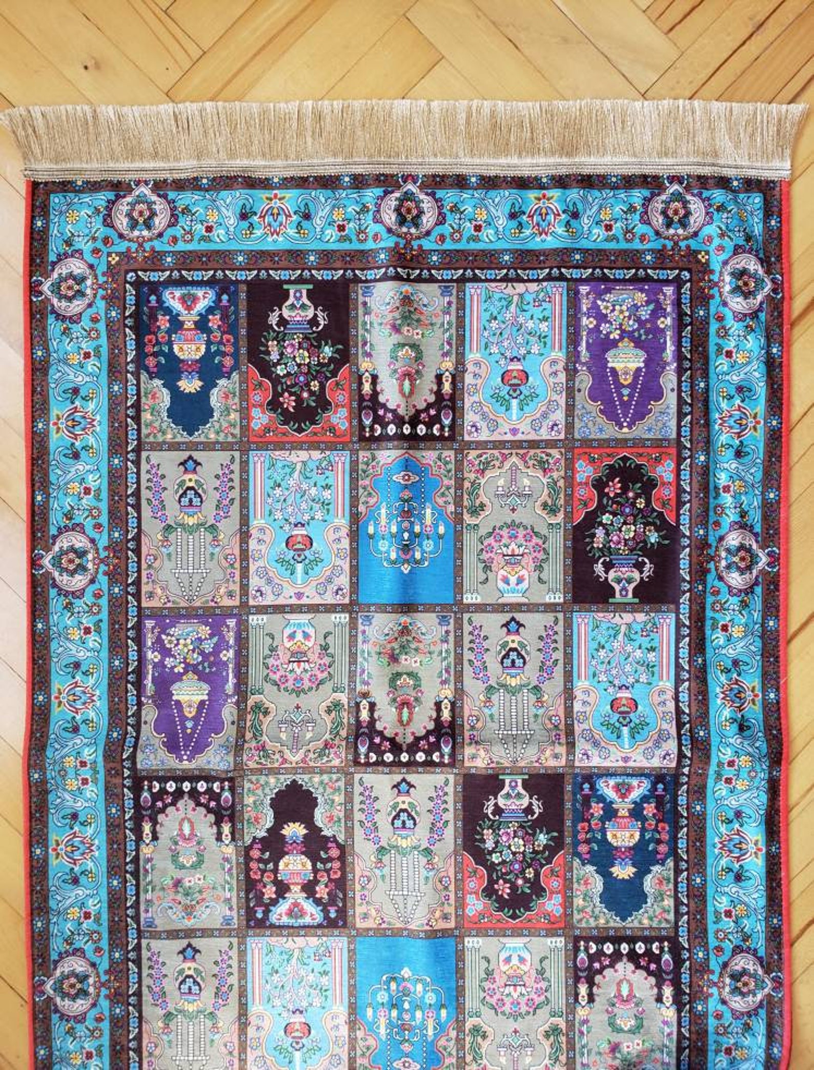 Silk Prayer Rug Luxury Prayer Mat Silk Design Meditation | Etsy