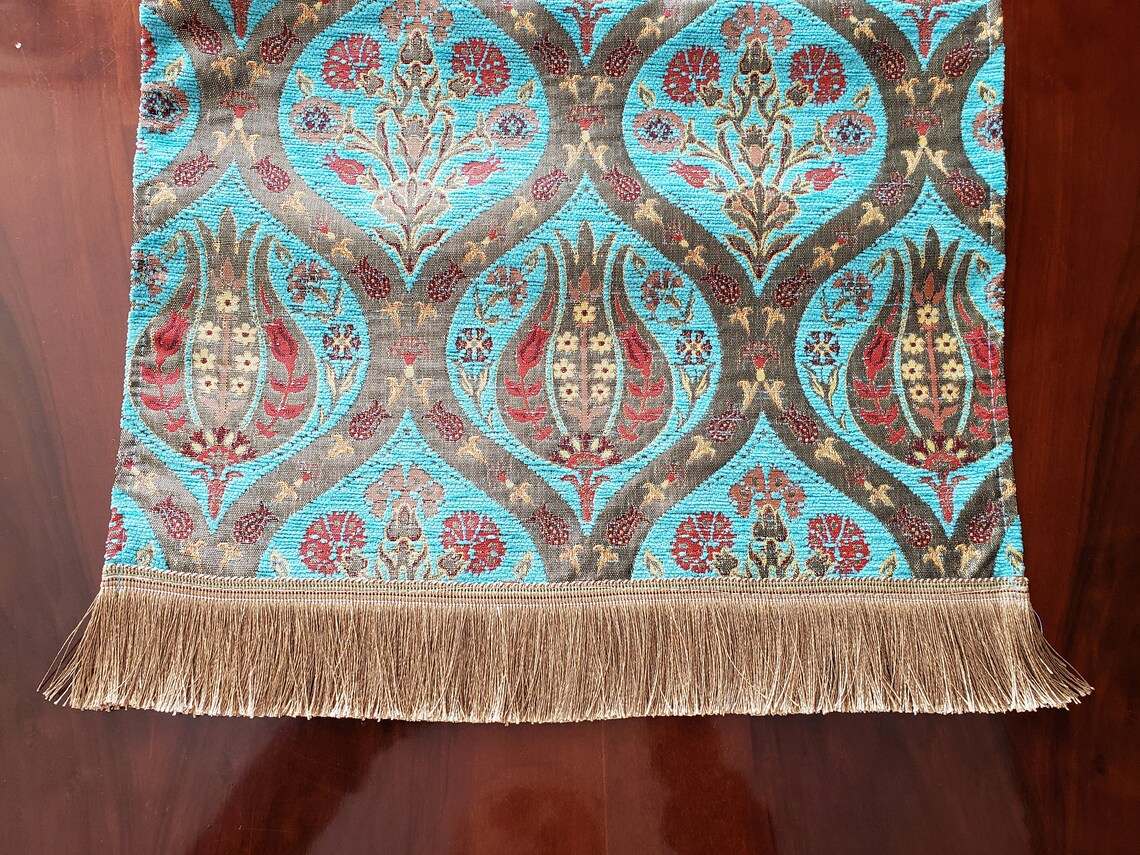 Turkish Table Cloth Floral Design Table Runner Kitchen Table - Etsy