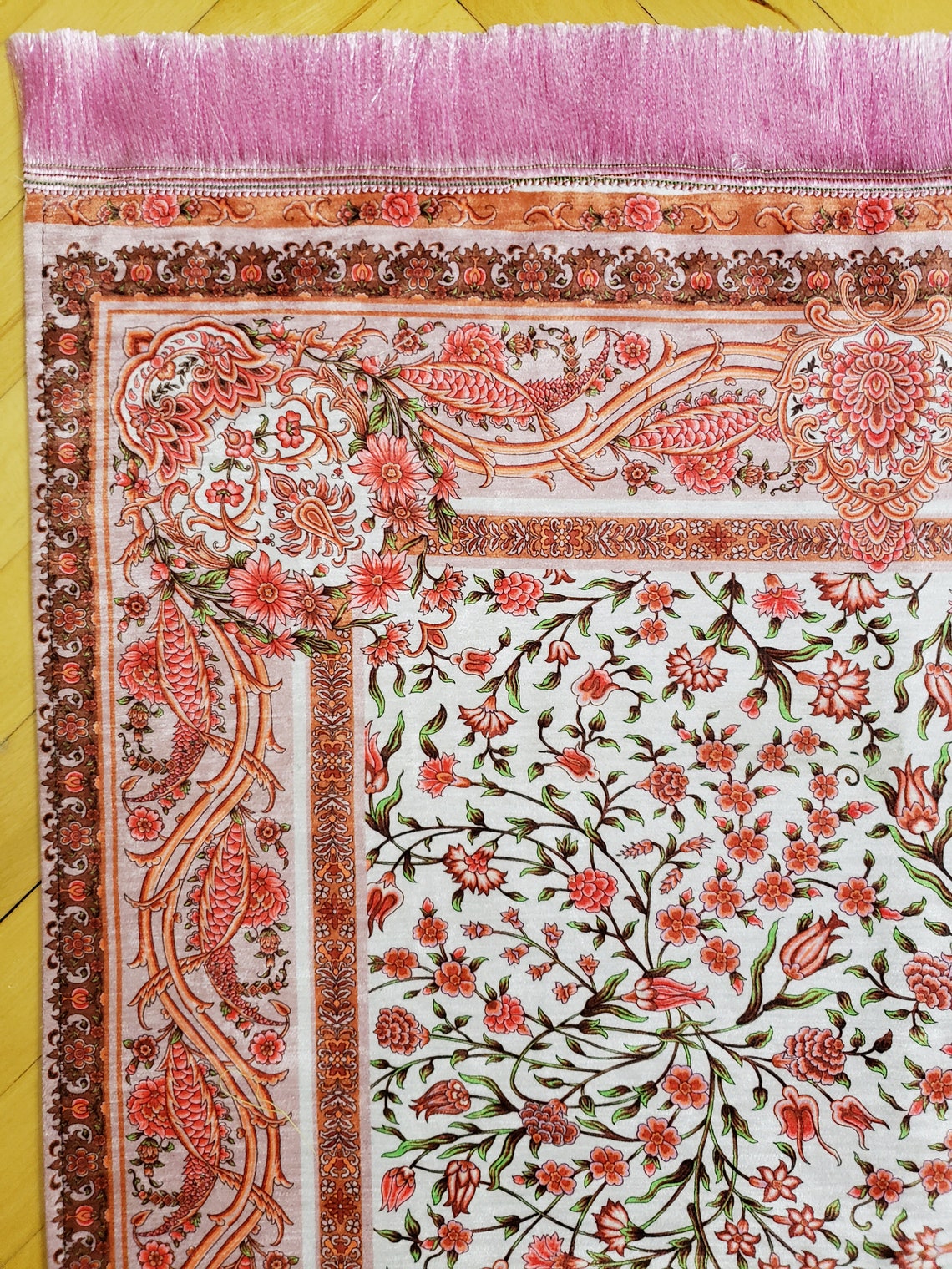 Pink Prayer Mat Luxury Prayer Rug Janamaz High Quality | Etsy
