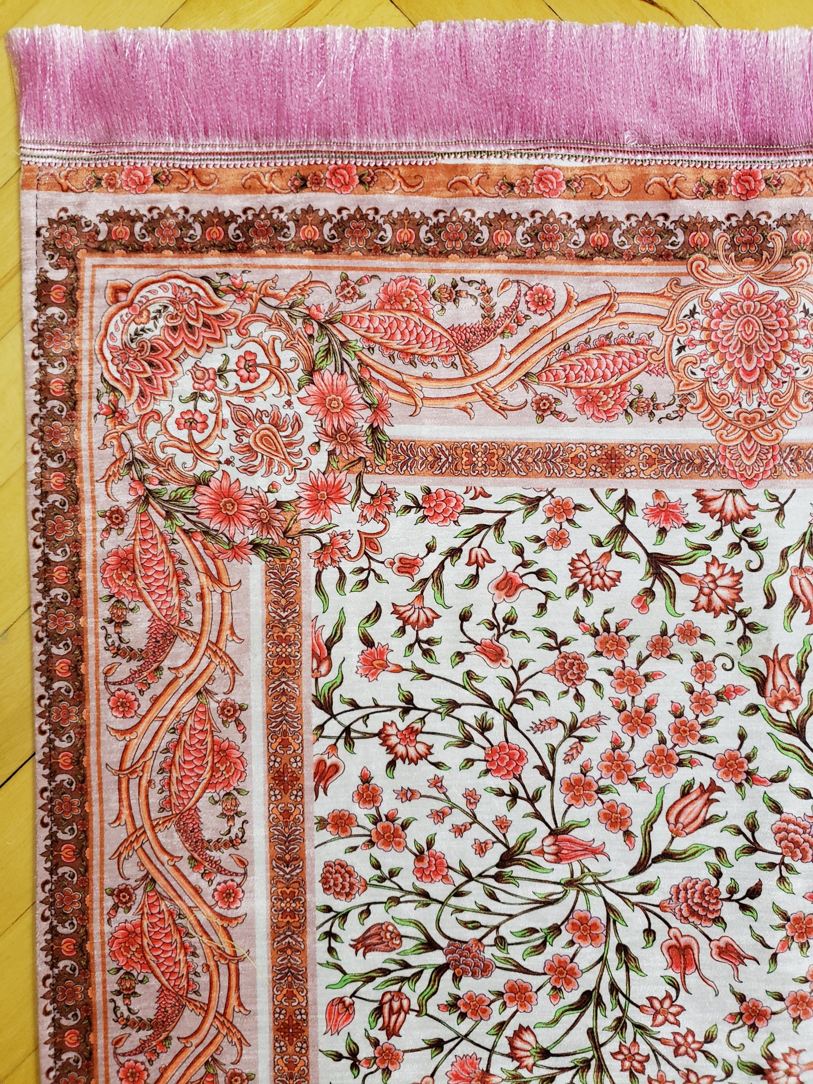Pink Prayer Mat Luxury Prayer Rug Janamaz High Quality | Etsy