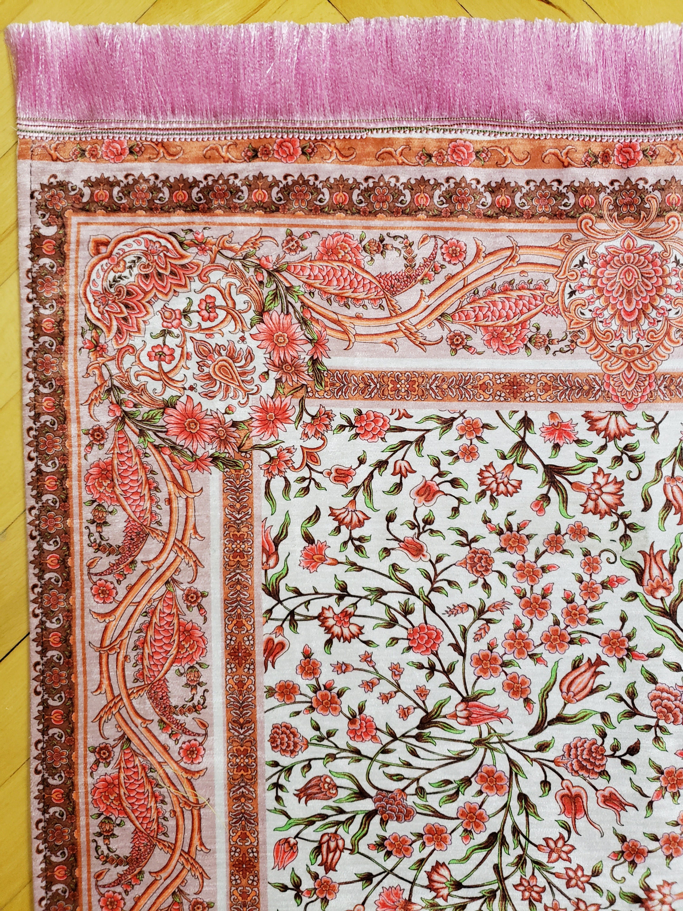 Pink Prayer Mat Luxury Prayer Rug Janamaz High Quality | Etsy