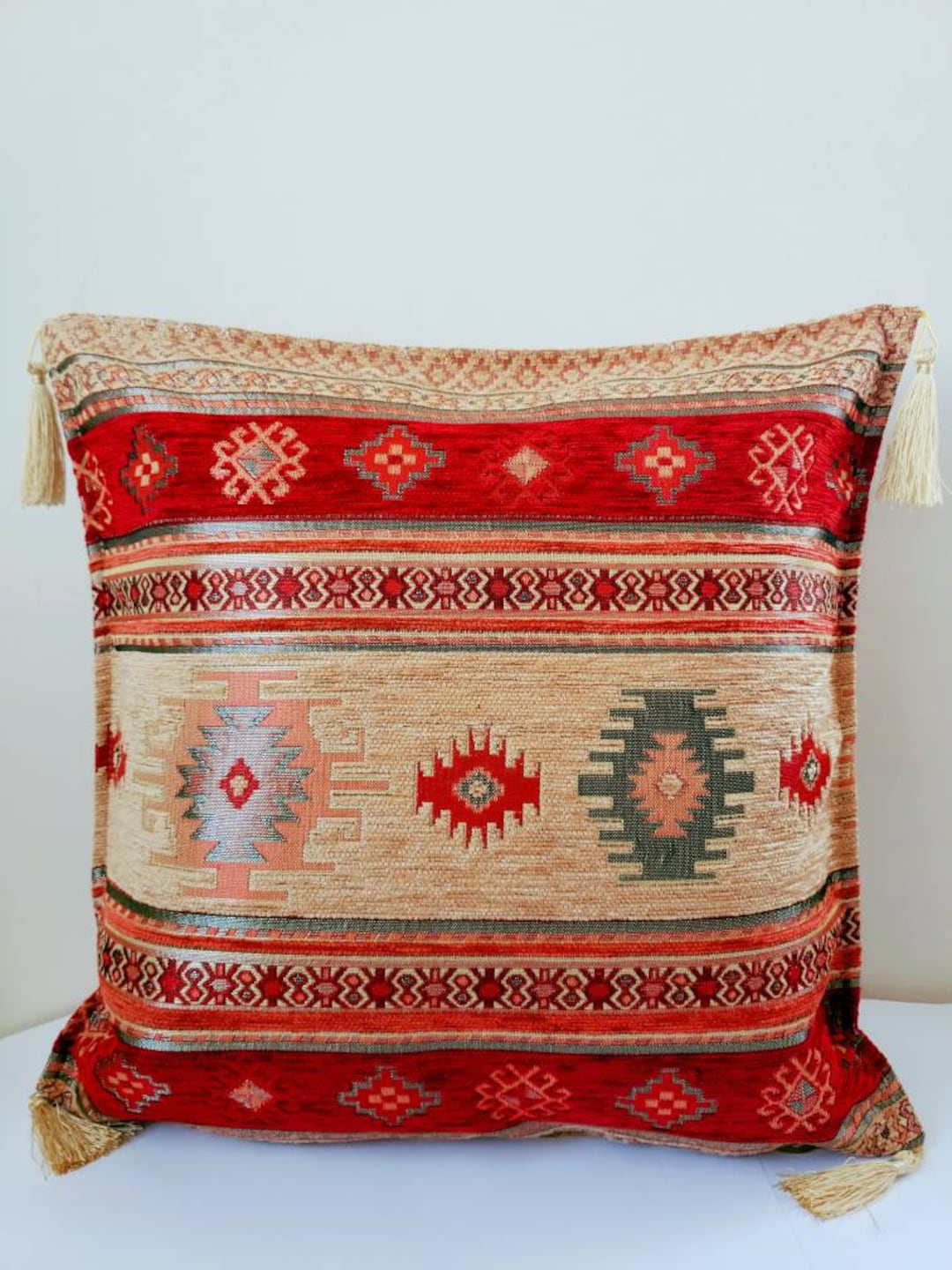 Southwestern Decor, Southwestern Pillow, Aztec Geometry, Boho Throw ...