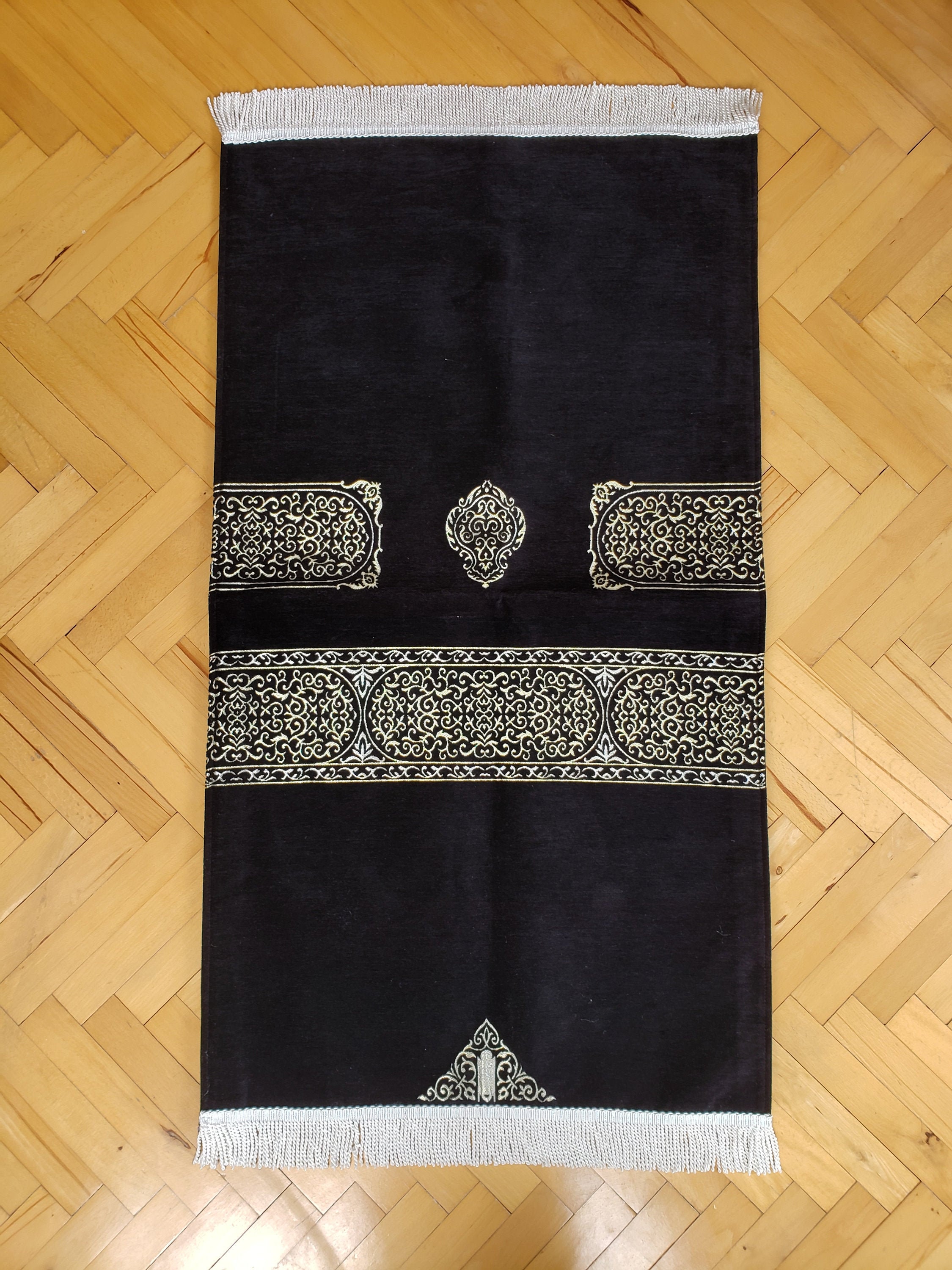 Kaaba Prayer Rug Woven Luxury Prayer Rug Janamaz Elegant - Etsy