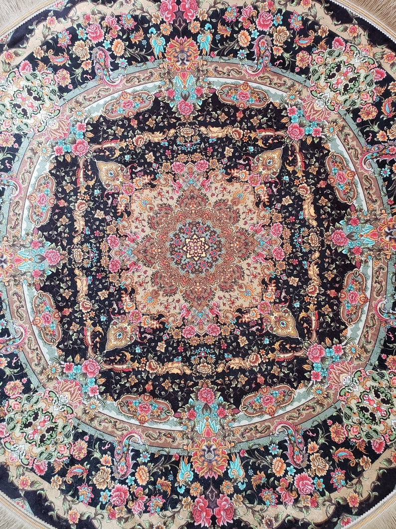 2.7x2.7 Ft Beautiful Turkish Circle Rug Home Decor Oval Rug - Etsy