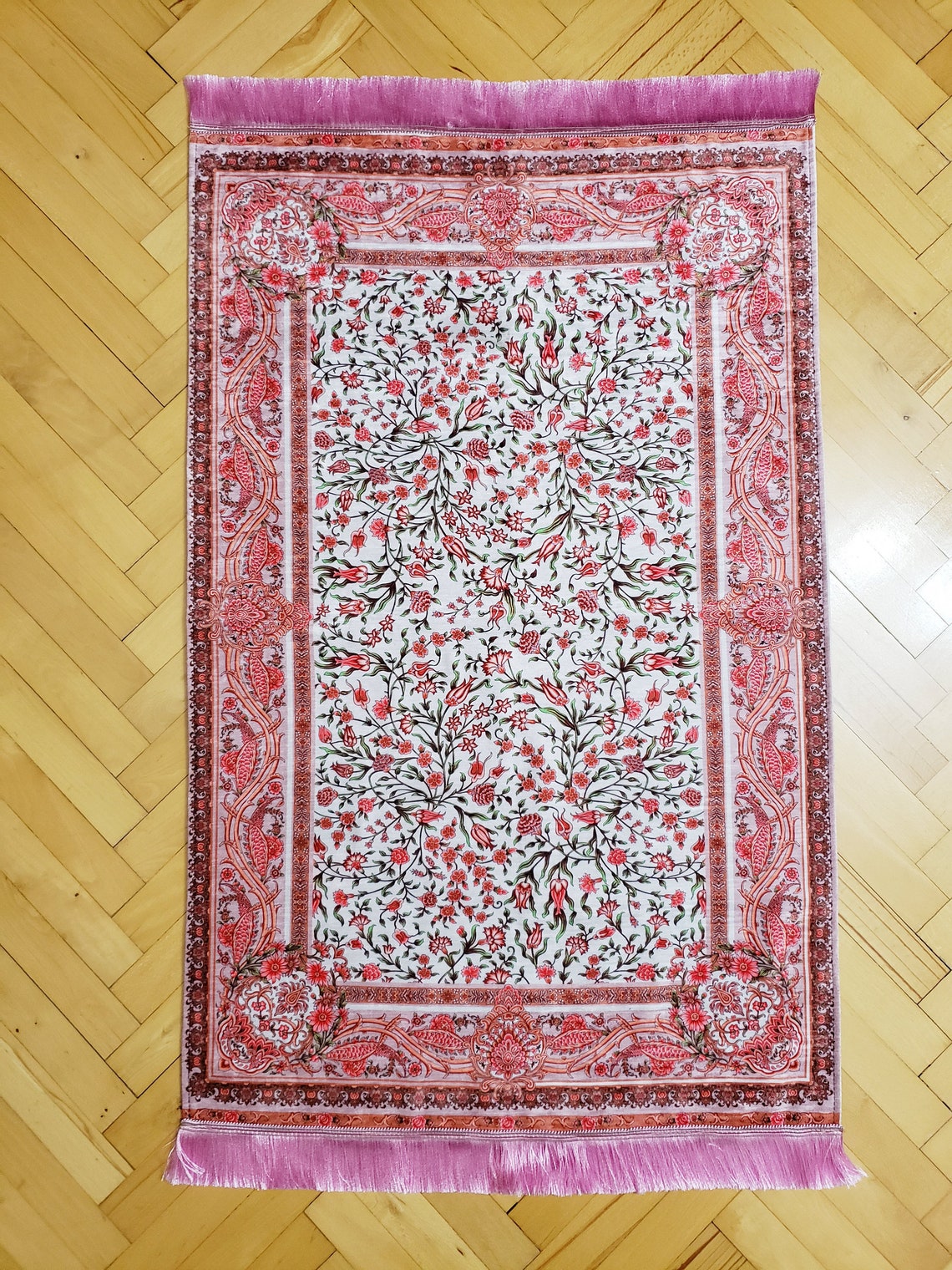 Pink Prayer Mat Luxury Prayer Rug Janamaz High Quality | Etsy