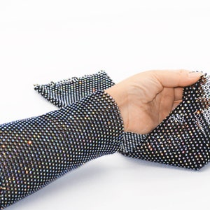 Long Arm Sleeves Composed of Netted Rhinestone Mesh/ Freeshipping - Etsy