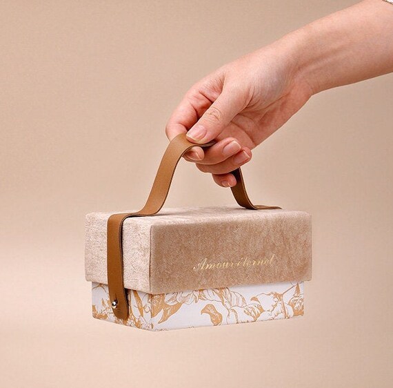 Small Single Luxury Velvet Gift Box-various Colors - Etsy