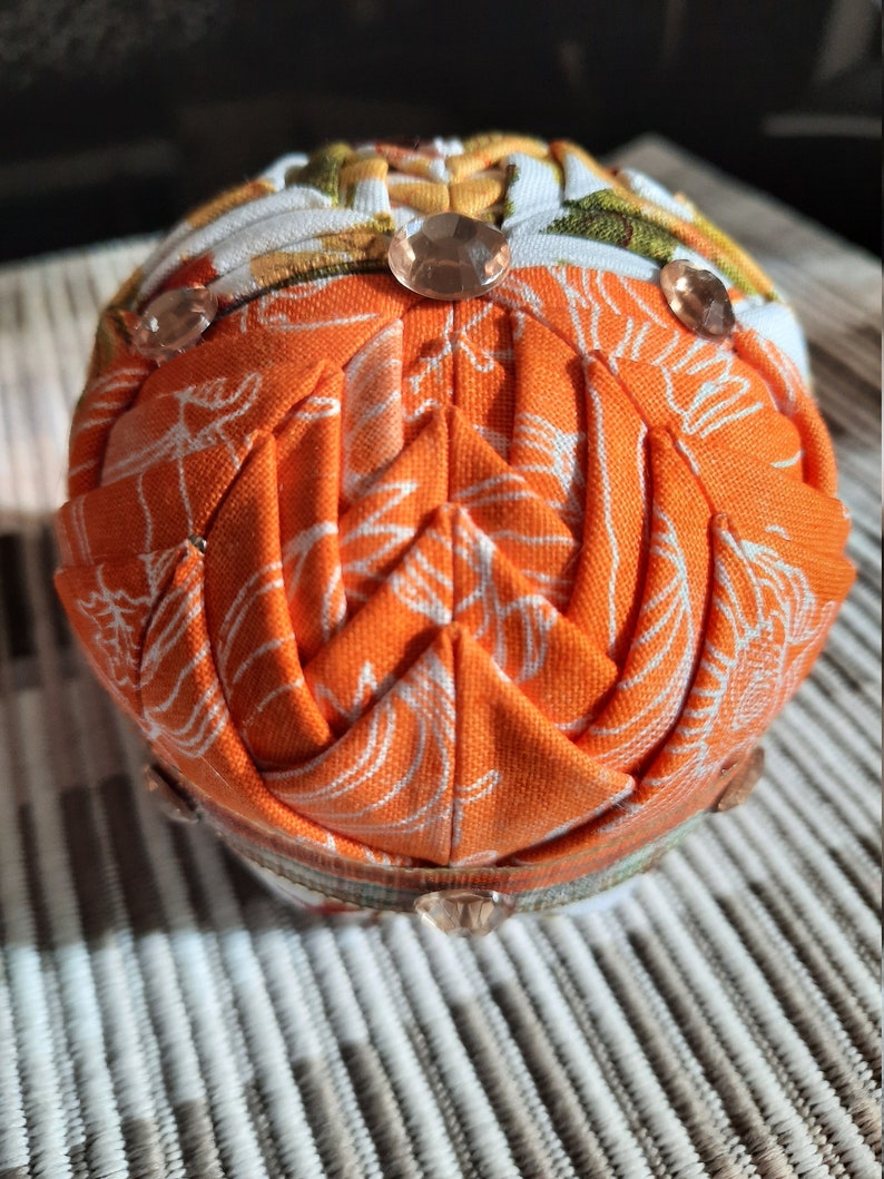 Autumn Quilted Ornament Ball - Etsy