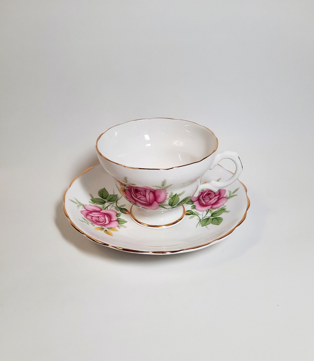 Vintage Clare Bone China England Tea Cup & Saucer. - Etsy