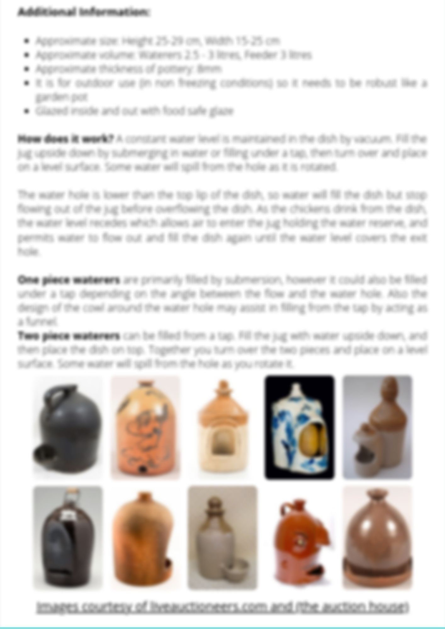 Ebooklet - How to Commission Your Own - Ceramic Chicken Waterer - Etsy