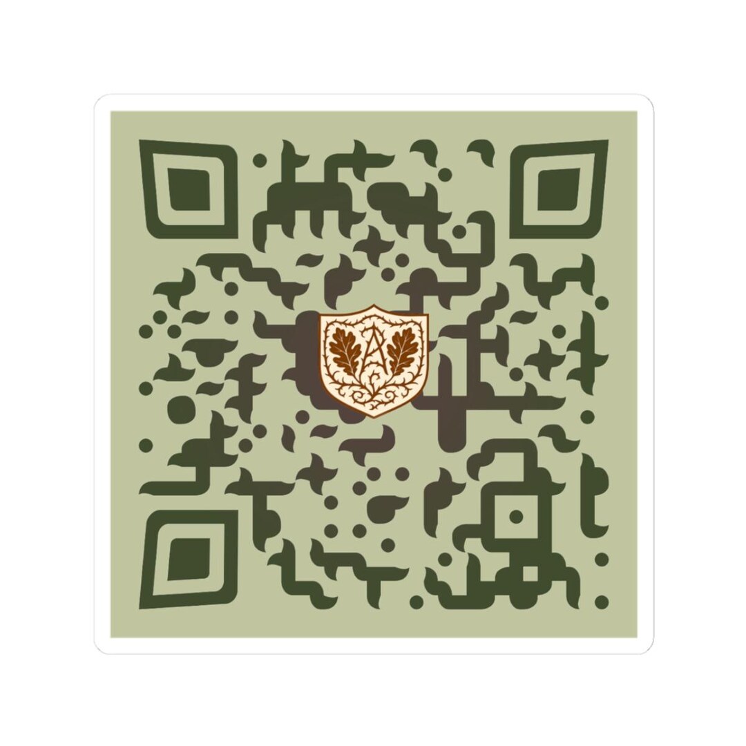 QR Code Support Sticker: Glossy Vinyl Art Decal - Etsy