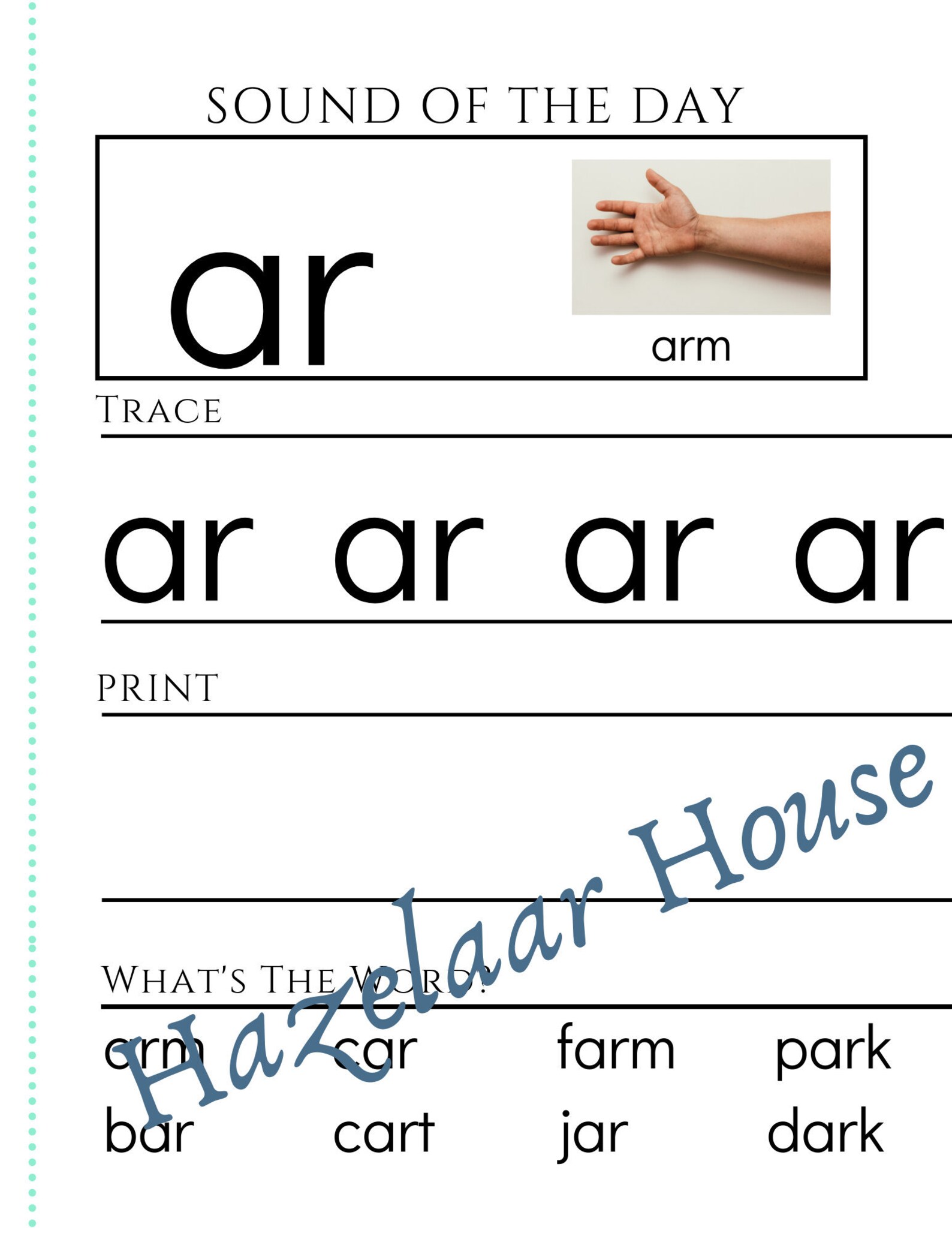 Ar Phonics Set Fun and Interactive Worksheets Game Ages | Etsy