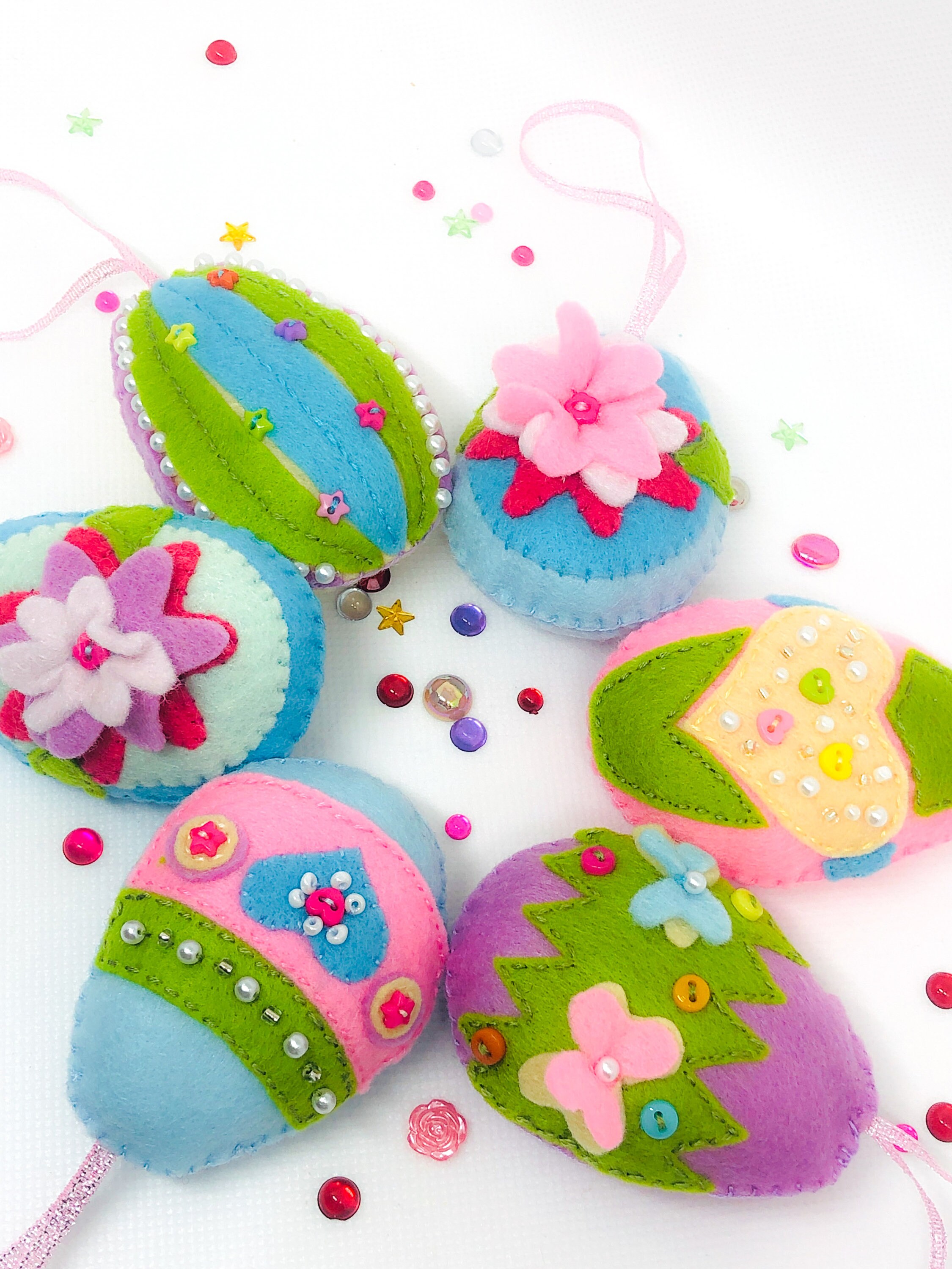 Filz Ostern Dekoration Filz Eier Frühling Dekoration Ostern | Etsy