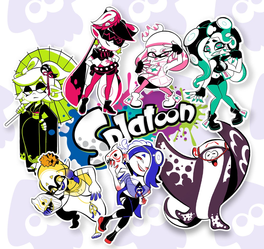 Splatoon Idol Vinyl Stickers - Etsy