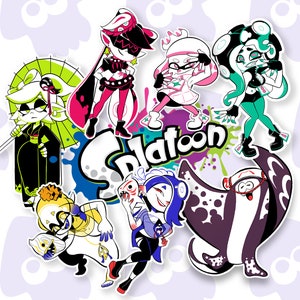 Splatoon Idol Vinyl Stickers - Etsy