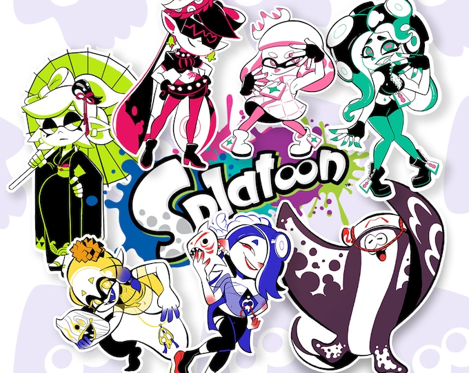 Splatoon Idol Vinyl Stickers - Etsy