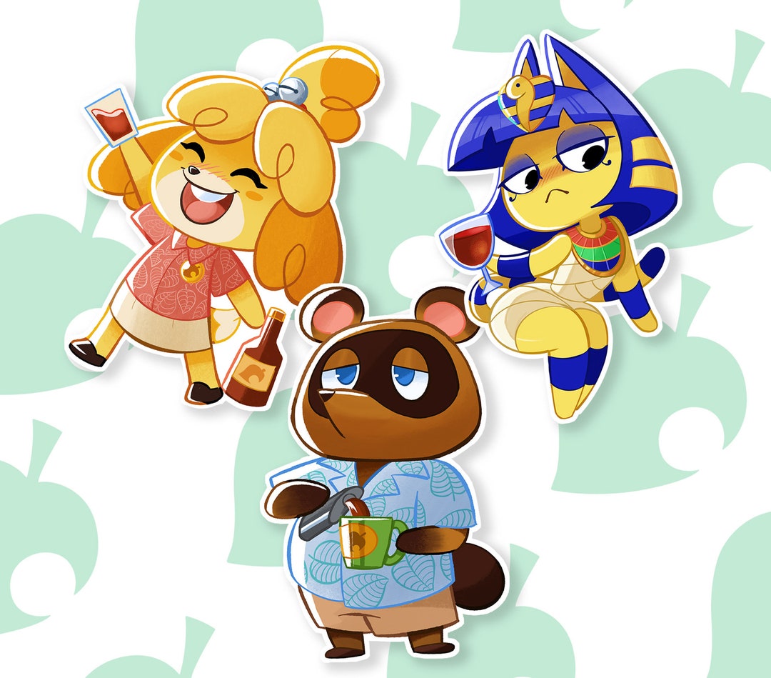 Animal Crossing Vinyl Stickers - Etsy