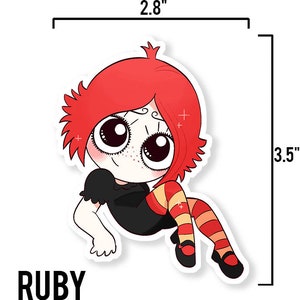 Ruby Gloom Vinyl Stickers - Etsy