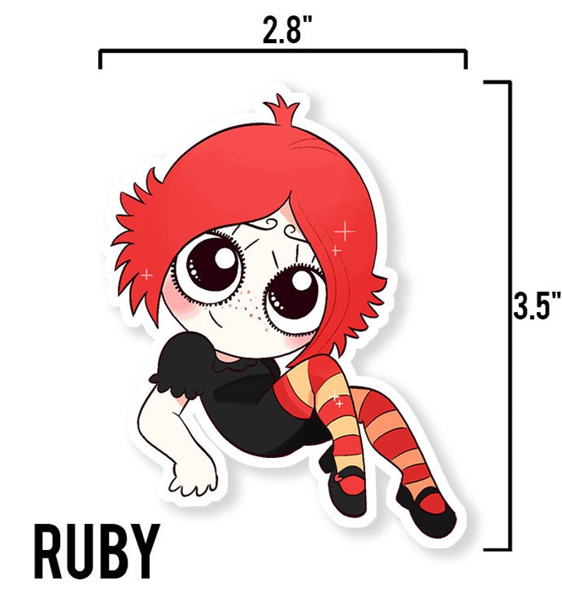 Ruby Gloom Vinyl Stickers - Etsy
