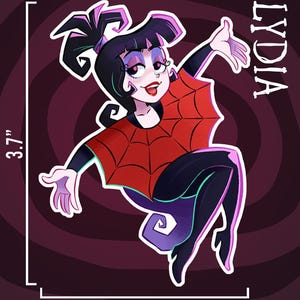 Beetlejuice and Lydia - Vinyl Stickers - Etsy