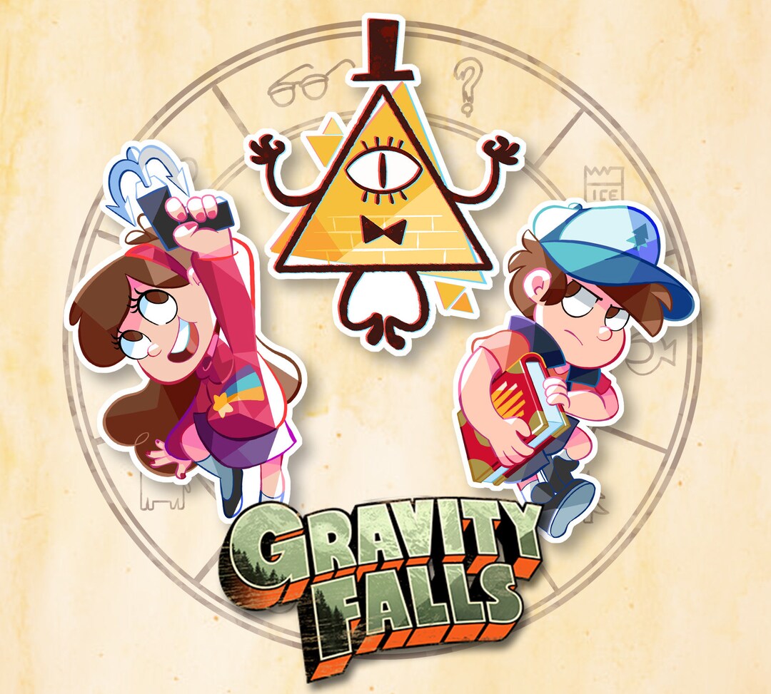Gravity Falls Holographic Vinyl Stickers - Etsy