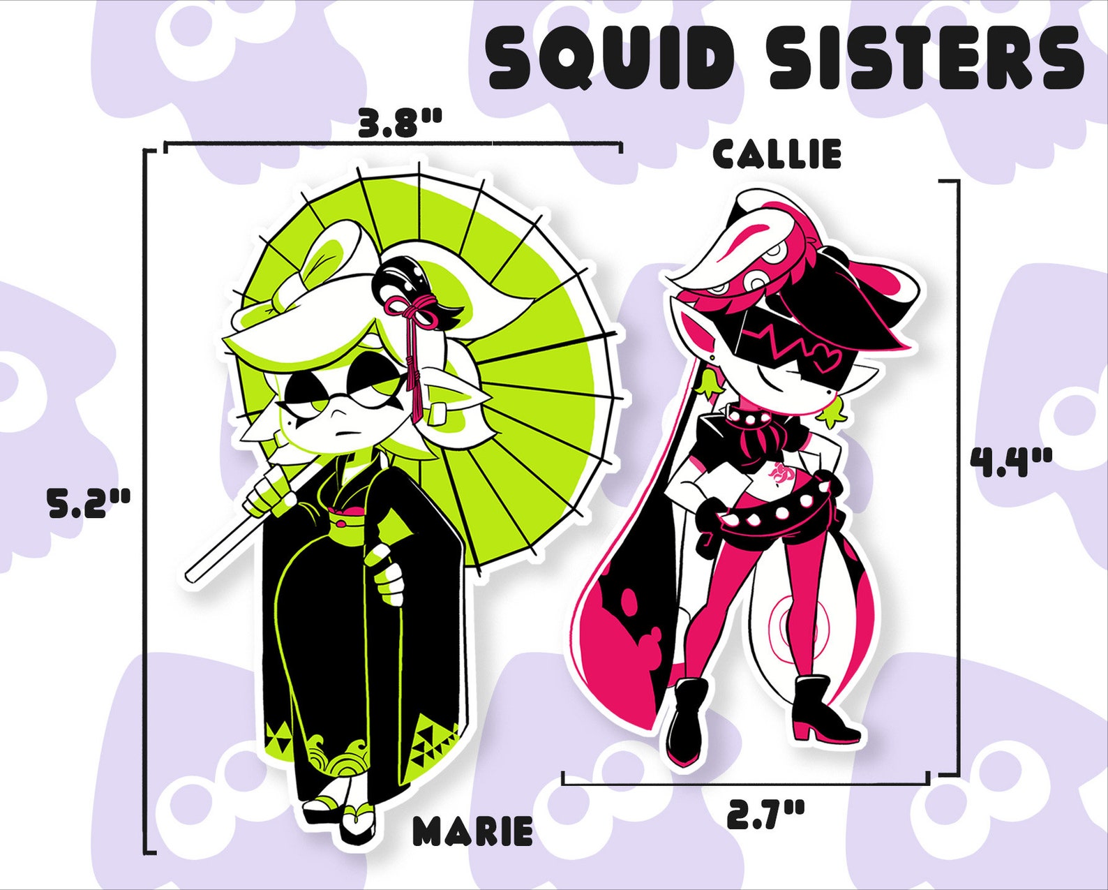 Splatoon Idol Vinyl Stickers - Etsy