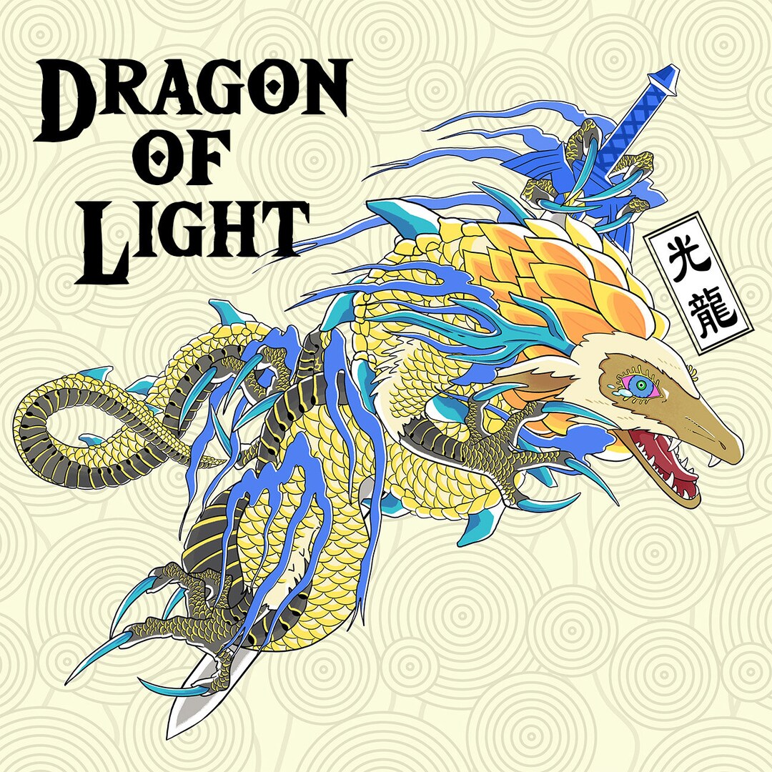 Legend of Zelda - Dragon of Light Vinyl Sticker - Etsy