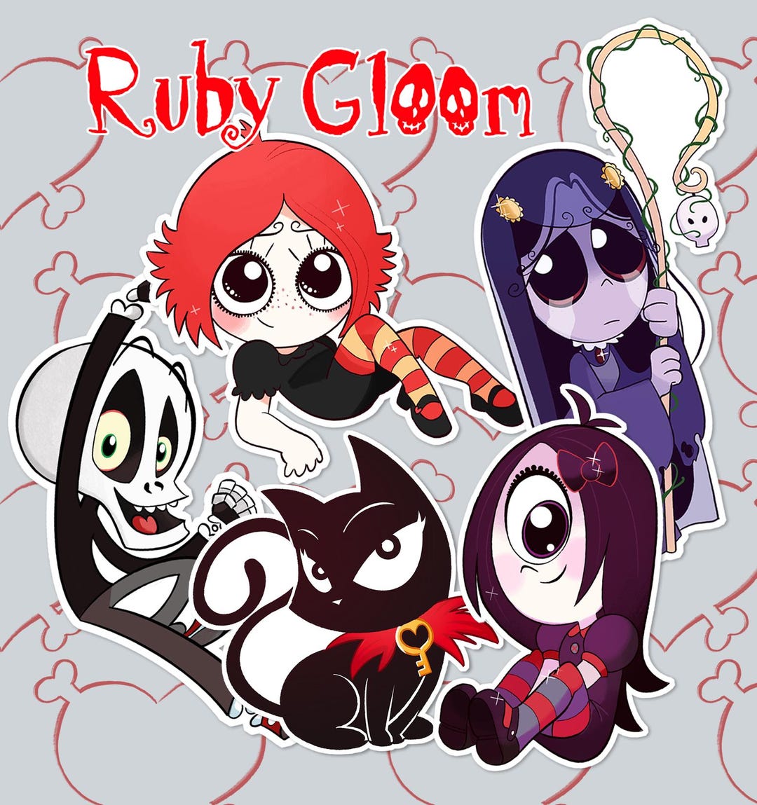 Ruby Gloom Vinyl Stickers - Etsy