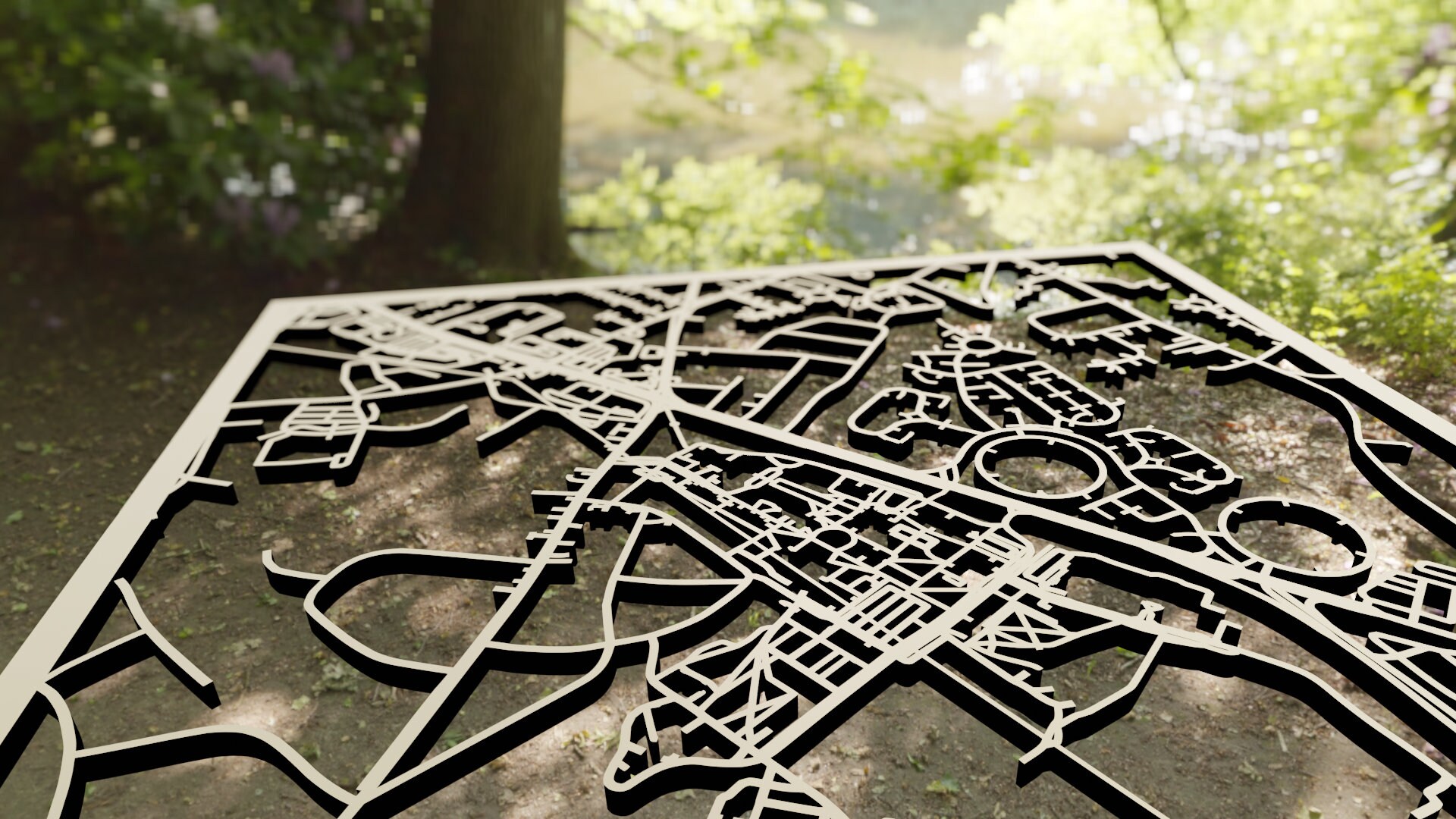 Merrimack College 3D Wooden Laser Cut Campus Map Unique Gift | Etsy