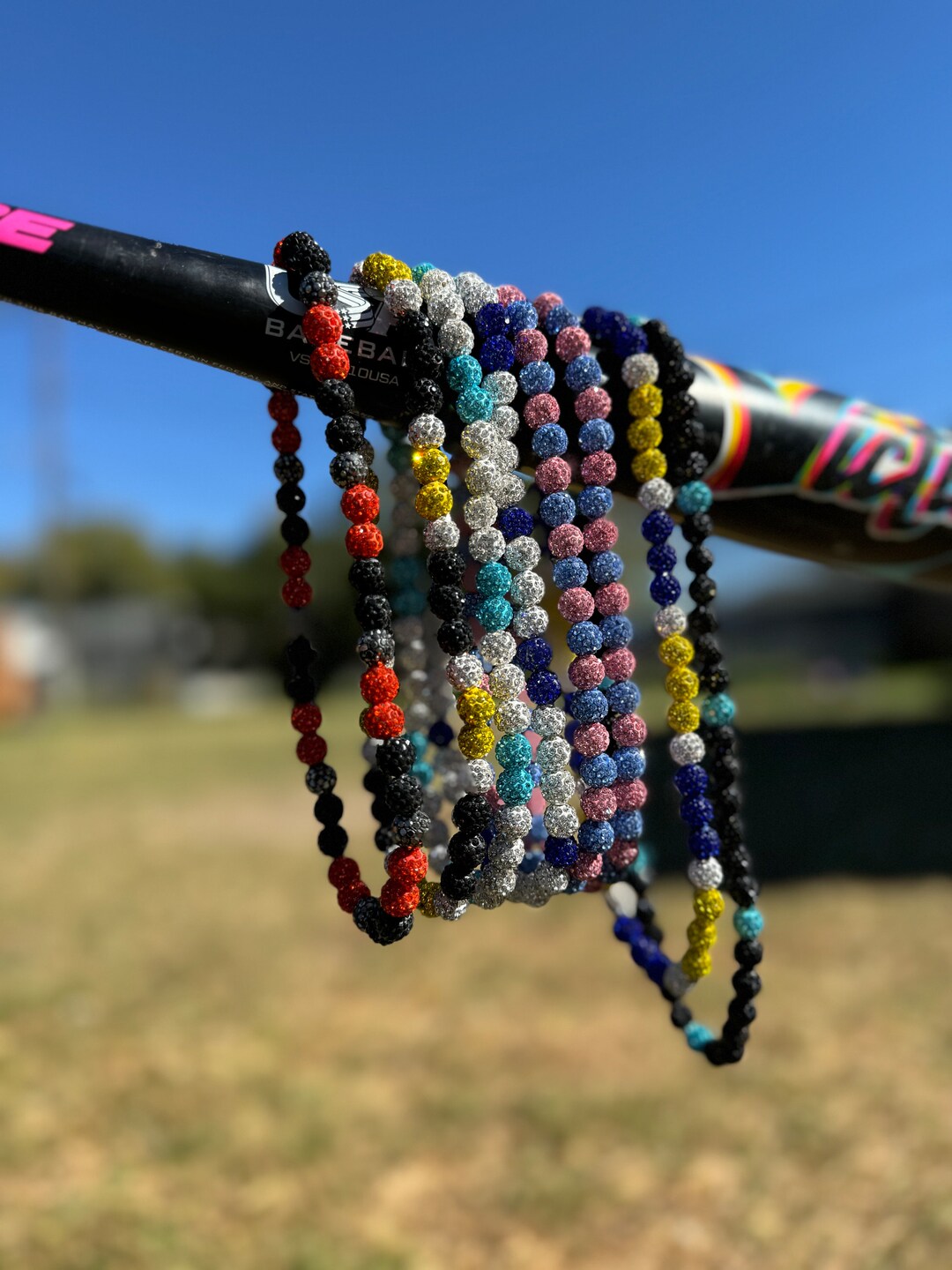Cotton Candy Baseball Necklace - Etsy