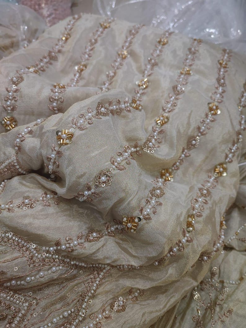 Designer Ivory Sabyasachi Silk Saree, Silk Sarees, Handwork Saree ...