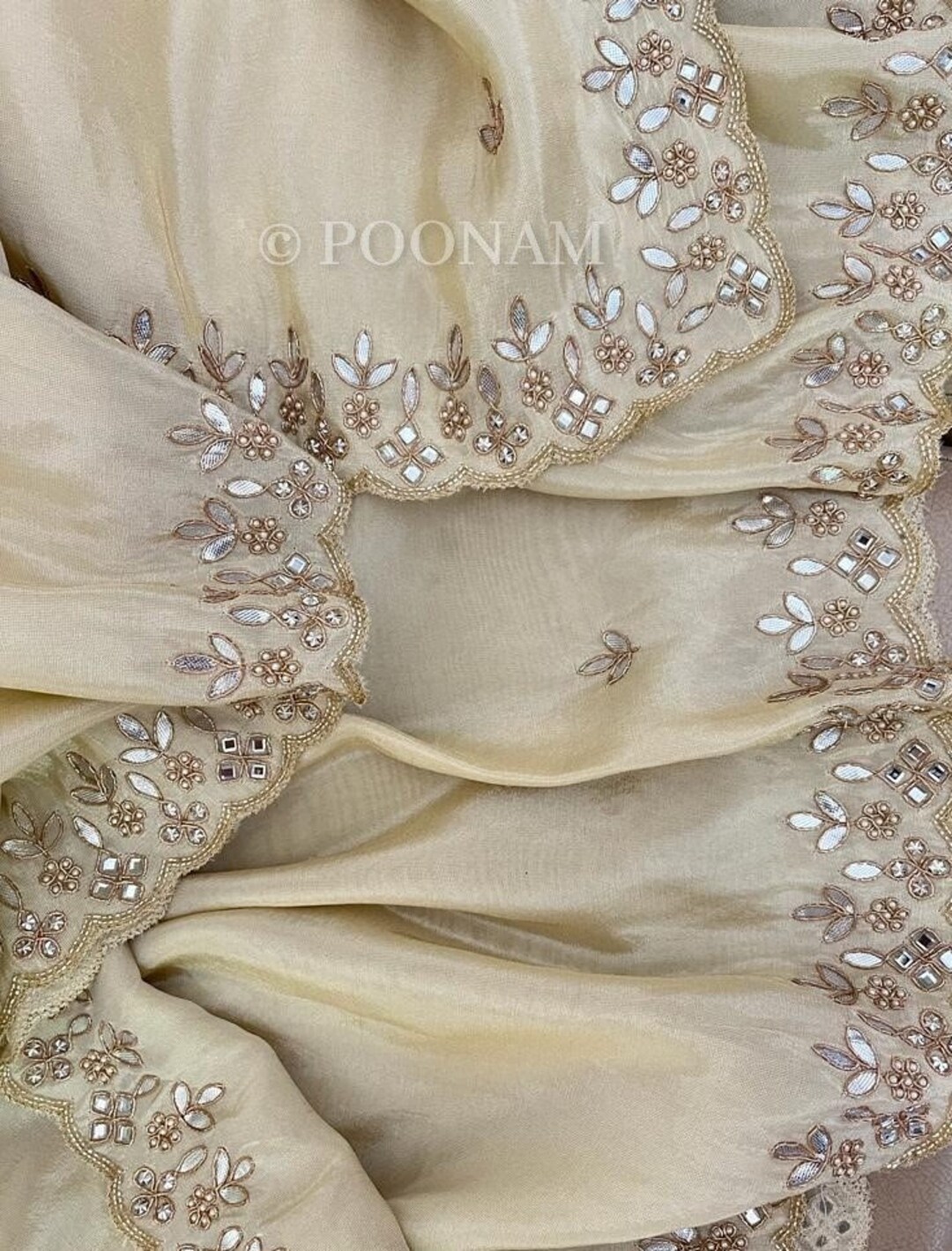 Pure Ivory Sabyasachi Saree Designer Ivory Bridal Saree With - Etsy