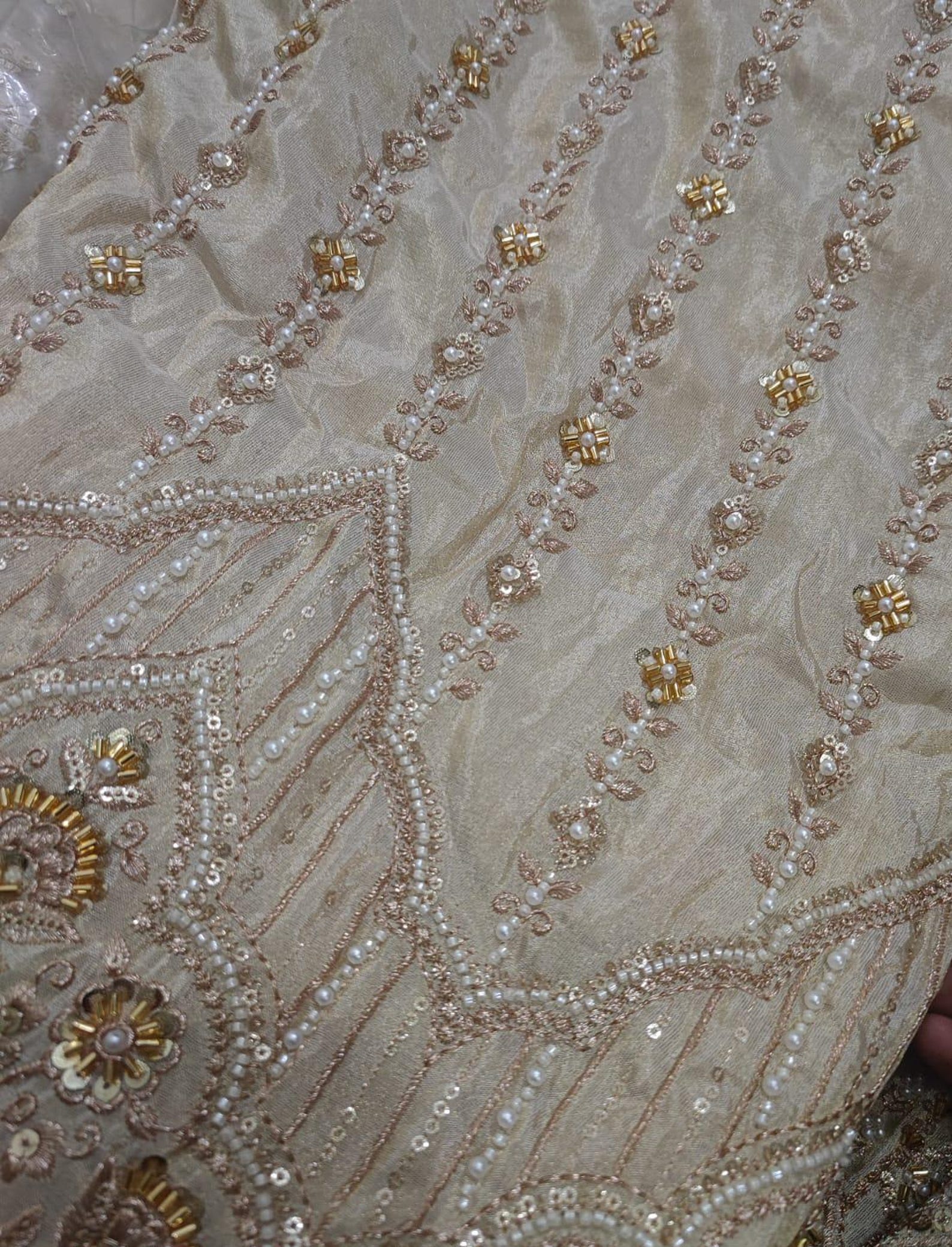 Designer Ivory Sabyasachi Silk Saree, Silk Sarees, Handwork Saree ...