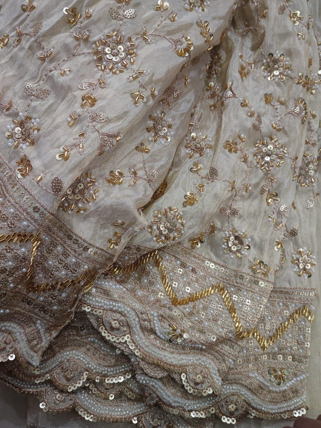 Designer Ivory Sabyasachi Silk Saree, Silk Sarees, Handwork Saree ...