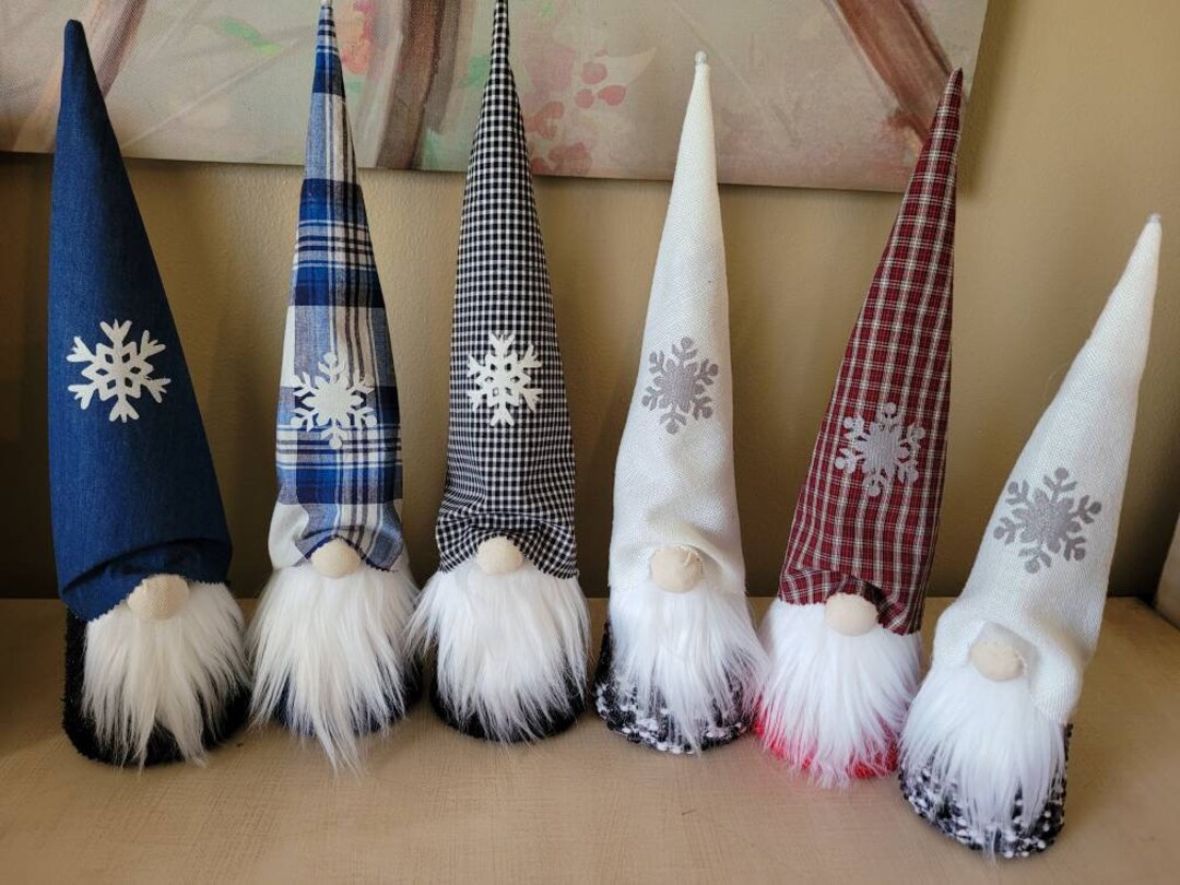 Winter Gnomes | Winter Gnome Snowflake Hat | Christmas Decor ...