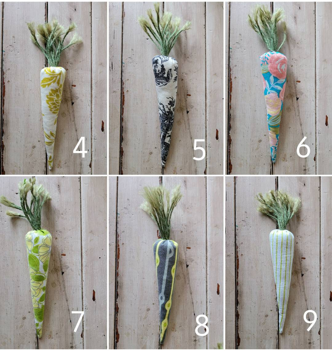 Easter Carrots / Farmhouse Carrots Decor / Spring Decor / Fabric ...