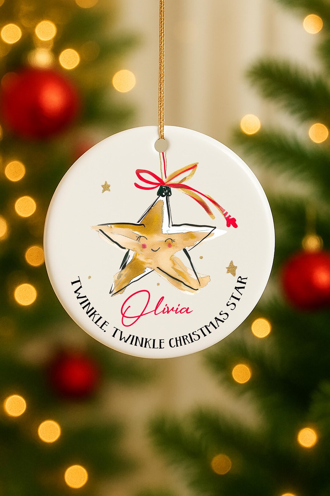 Personalized Twinkle Twinkle Christmas Star Baby First Christmas ...