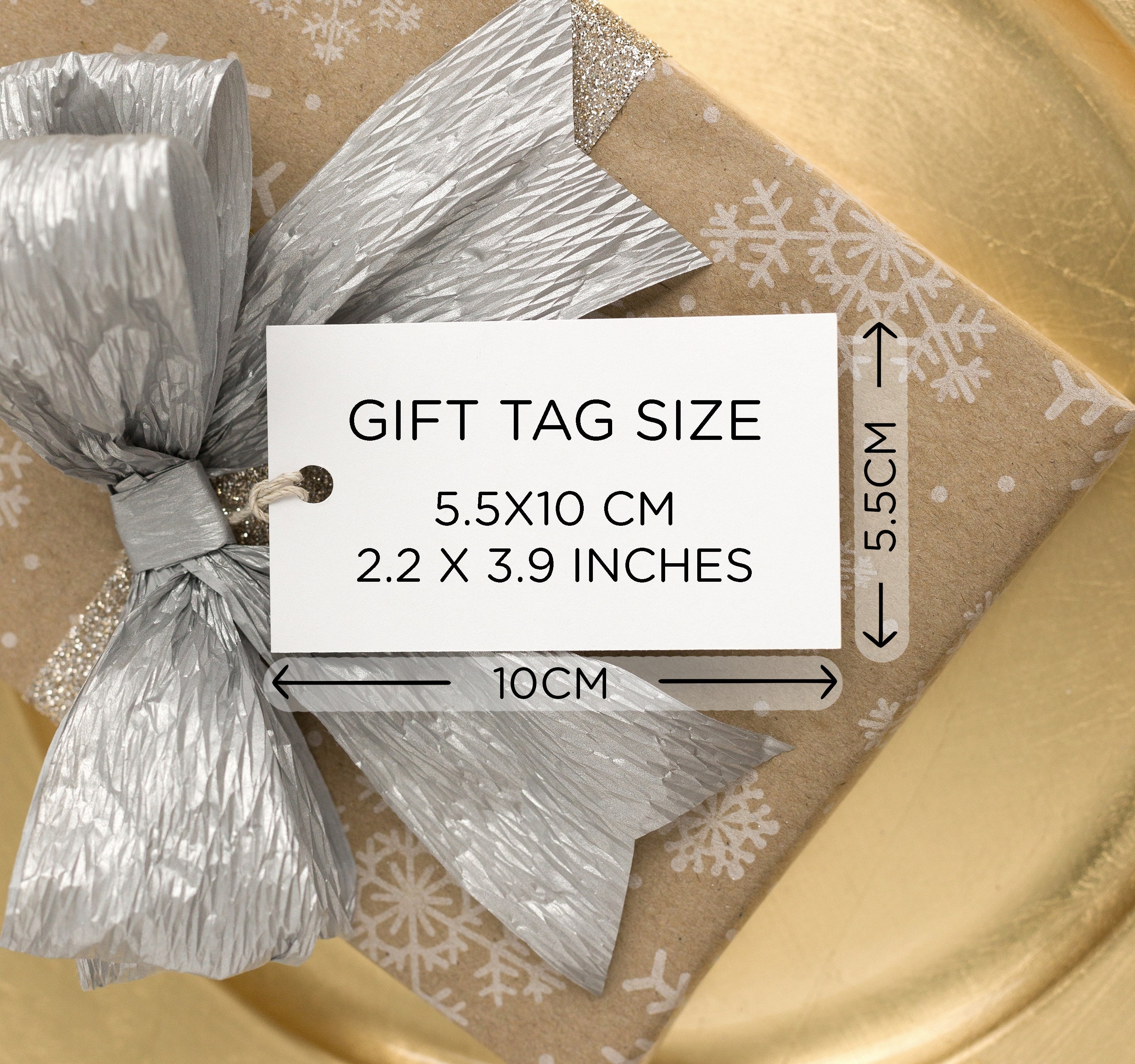 Christmas Gift Tags Personalised, Printed Gift Tags for Holiday Gift ...