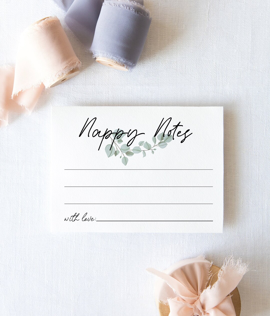 Baby Shower Nappy Notes for Parents Game Printable Card for Mom to Be ...