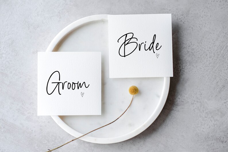 Printed Place Cards for Wedding, Flat Place Cards Reception Guests ...