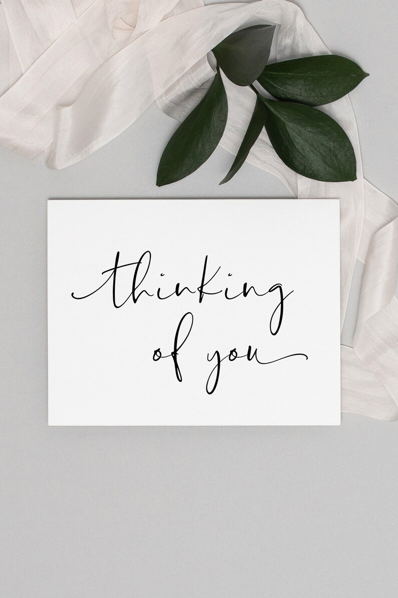 Printable Thinking of You Card, Friendship Sympathy Card, Sending Love ...