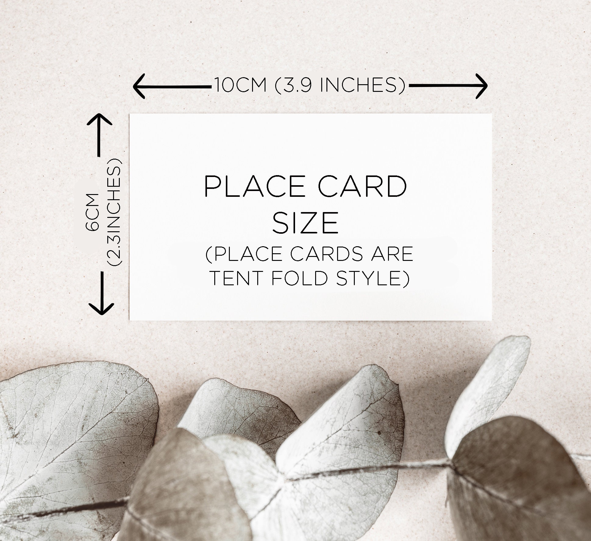 Printed Place Cards for Wedding, Folded Place Cards for Reception ...