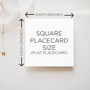 Printed Place Cards for Wedding, Flat Place Cards Reception Guests ...