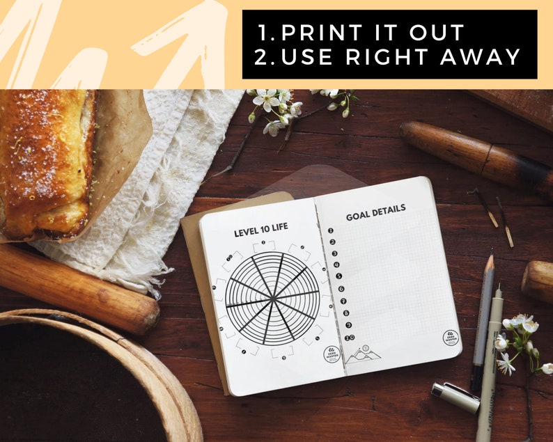 Level 10 Life Wheel of Life Assessment Fillable Printable Life Balance ...