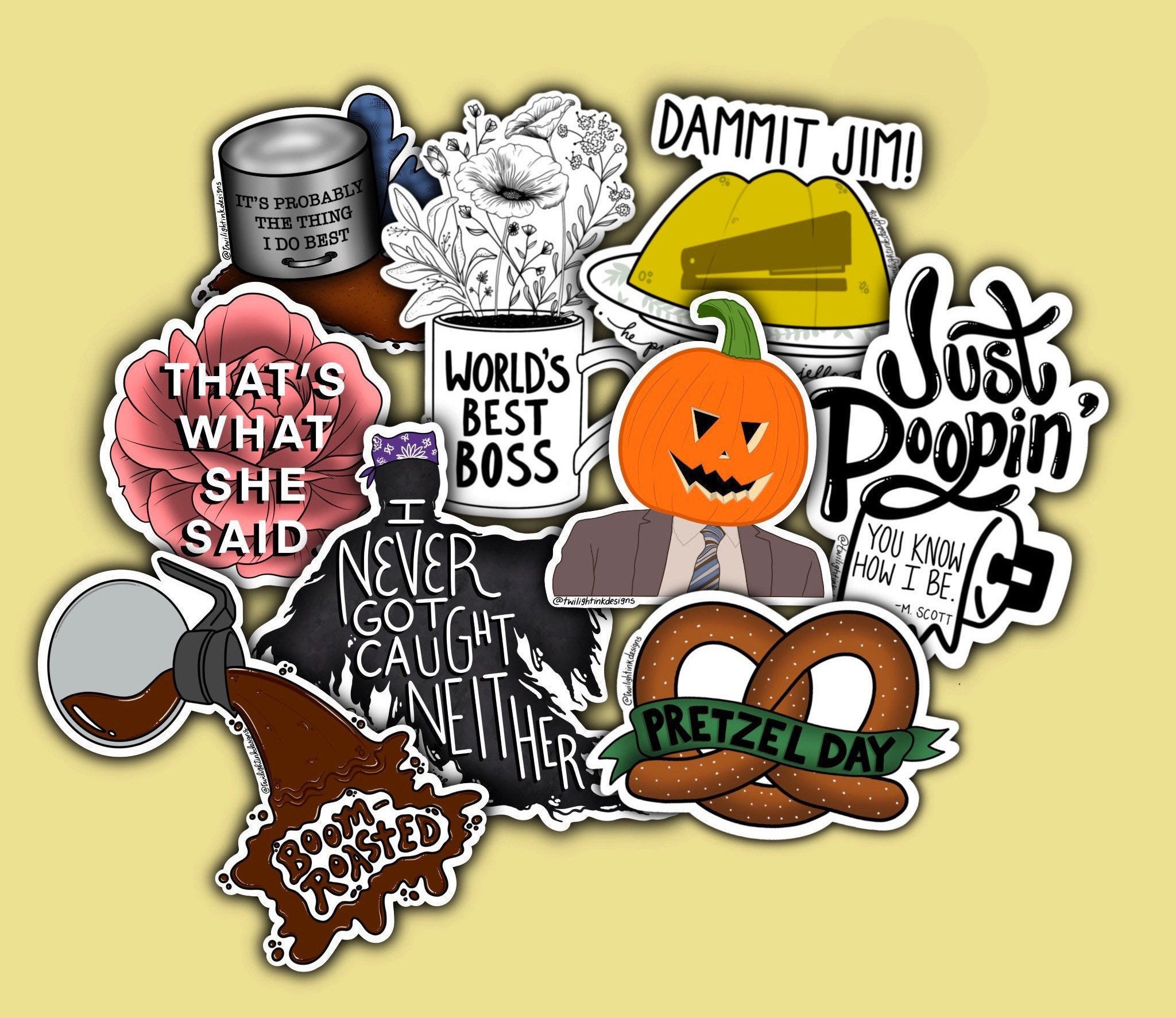 Fun Stapler in Jello Dwight Sticker Waterproof Vinyl Sticker - Etsy UK