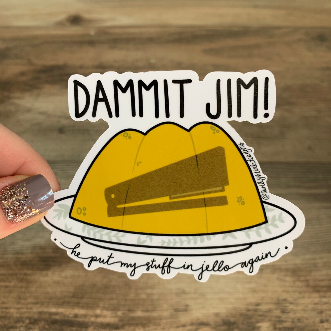 Fun Stapler in Jello Dwight Sticker Waterproof Vinyl Sticker - Etsy UK