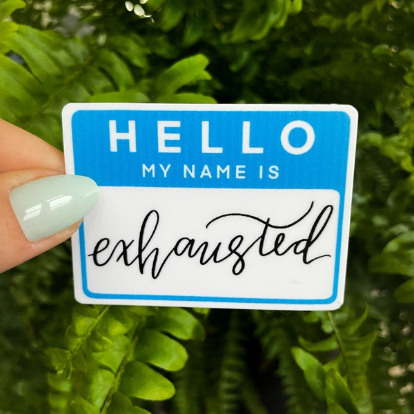 Funny Hello My Name is Sticker - Etsy