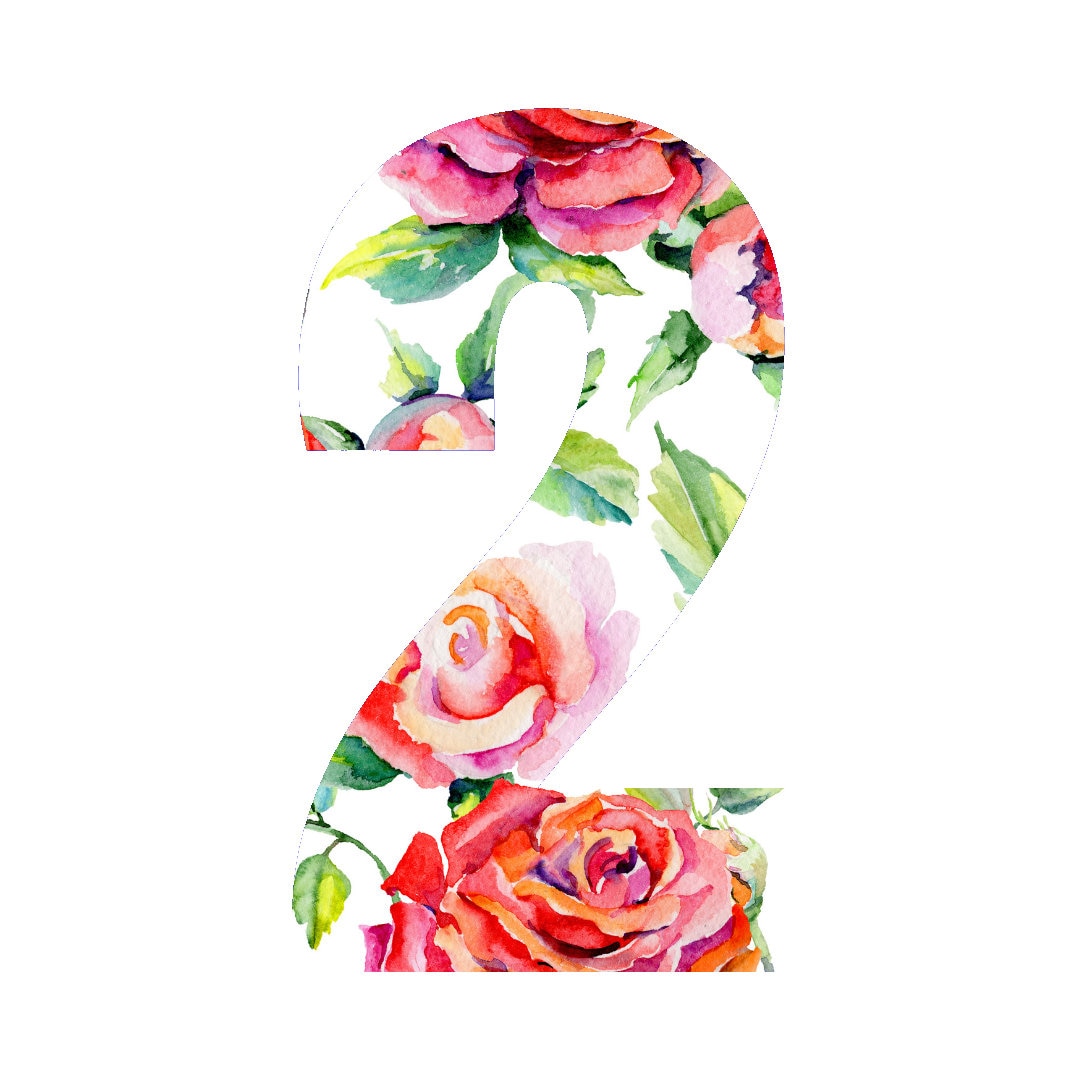 Red Roses Letters and Numbers, Red Roses Alphabet, Red Roses Digital ...